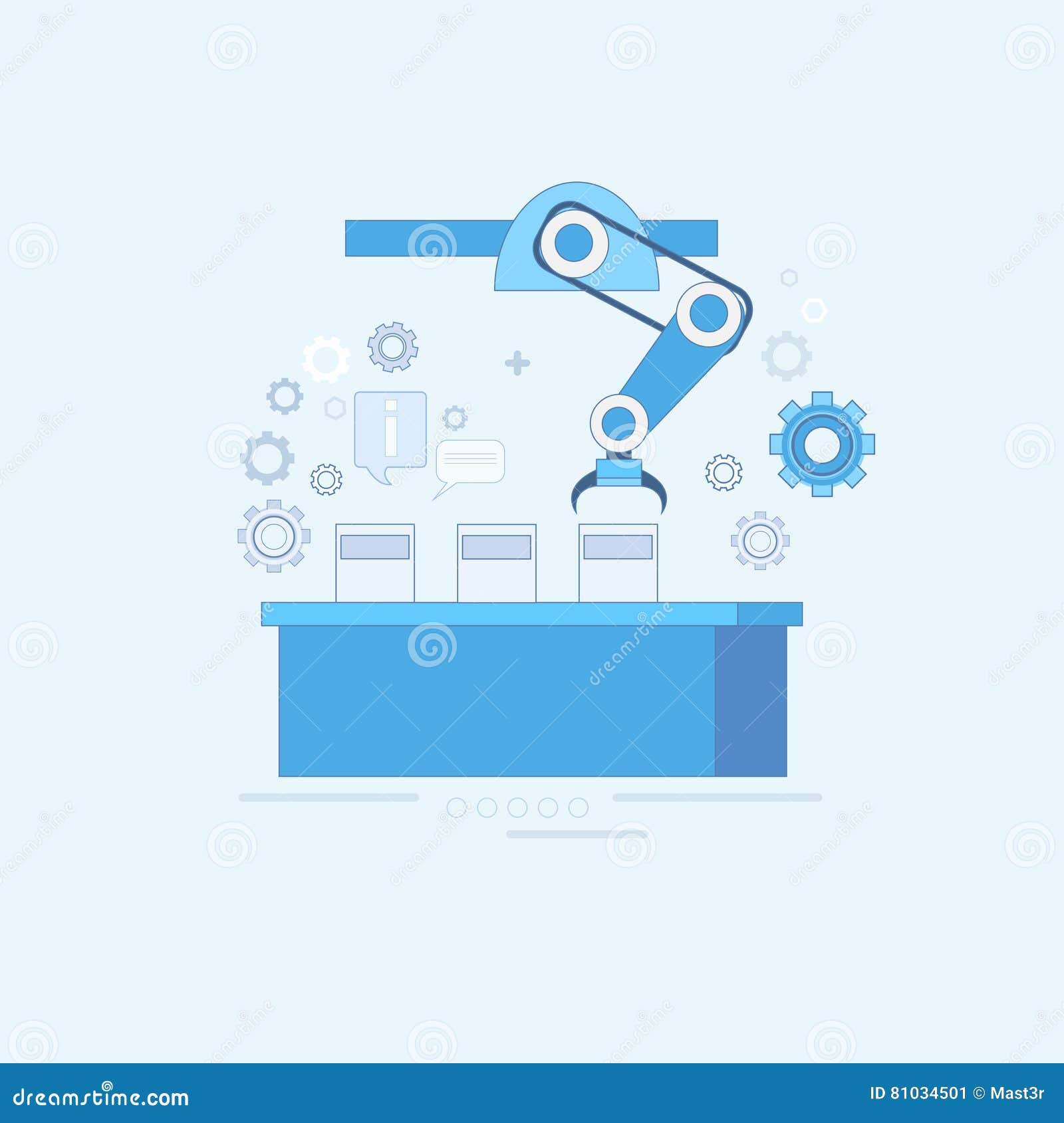 Smart Conveyor Industrial Automation Industry Production Web Banner ...