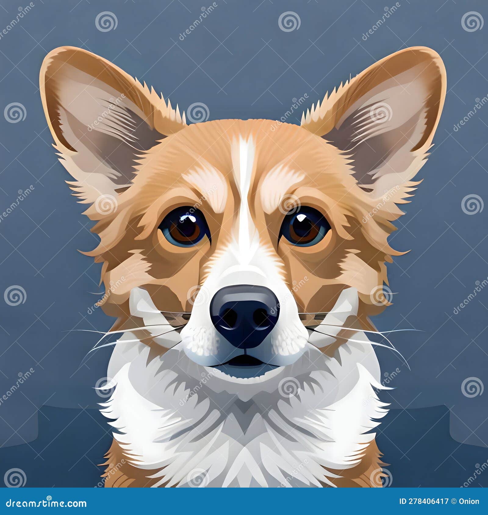 Corgi Looking At Festive Thanksgiving Dinner Table Stock Image ...