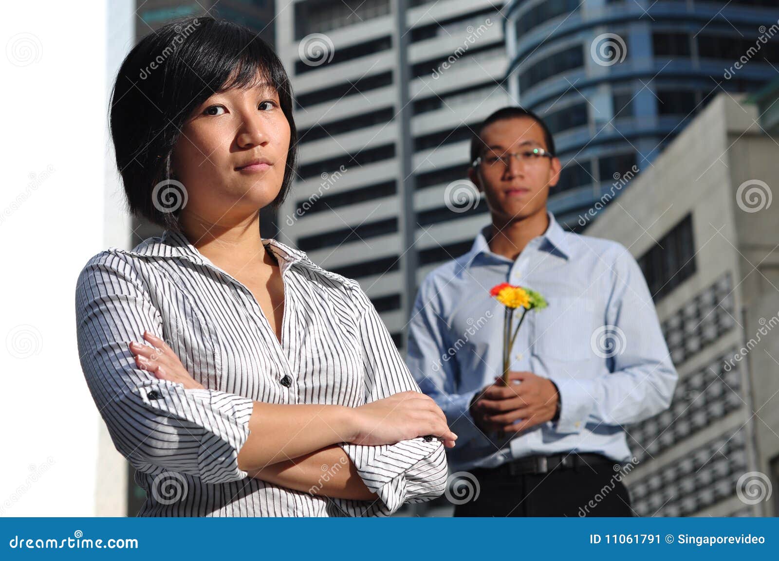 Smart Corporate Executive Couple Stock Image - Image of couple ...