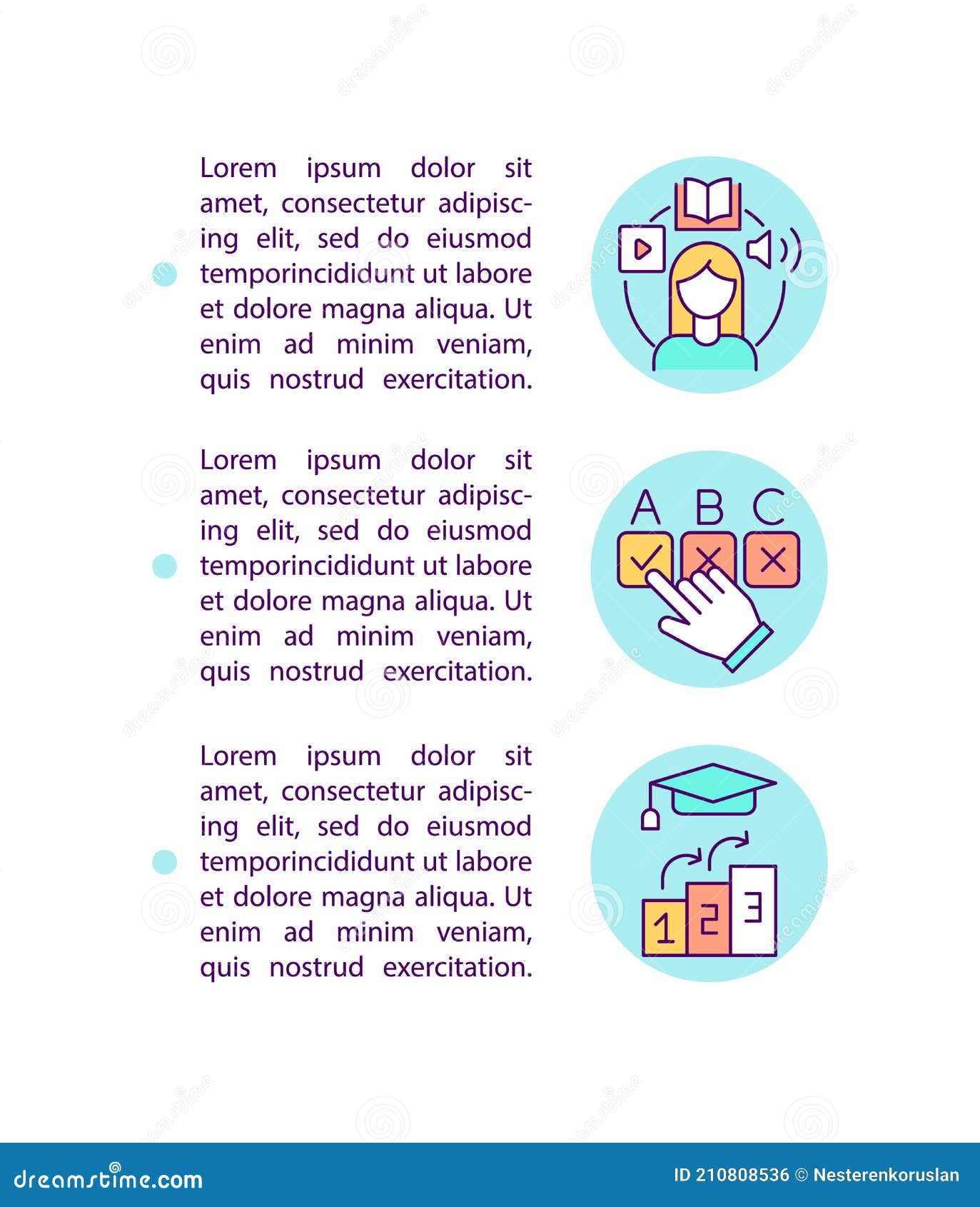 Smart Course Structure Concept Icon with Text Stock Vector ...