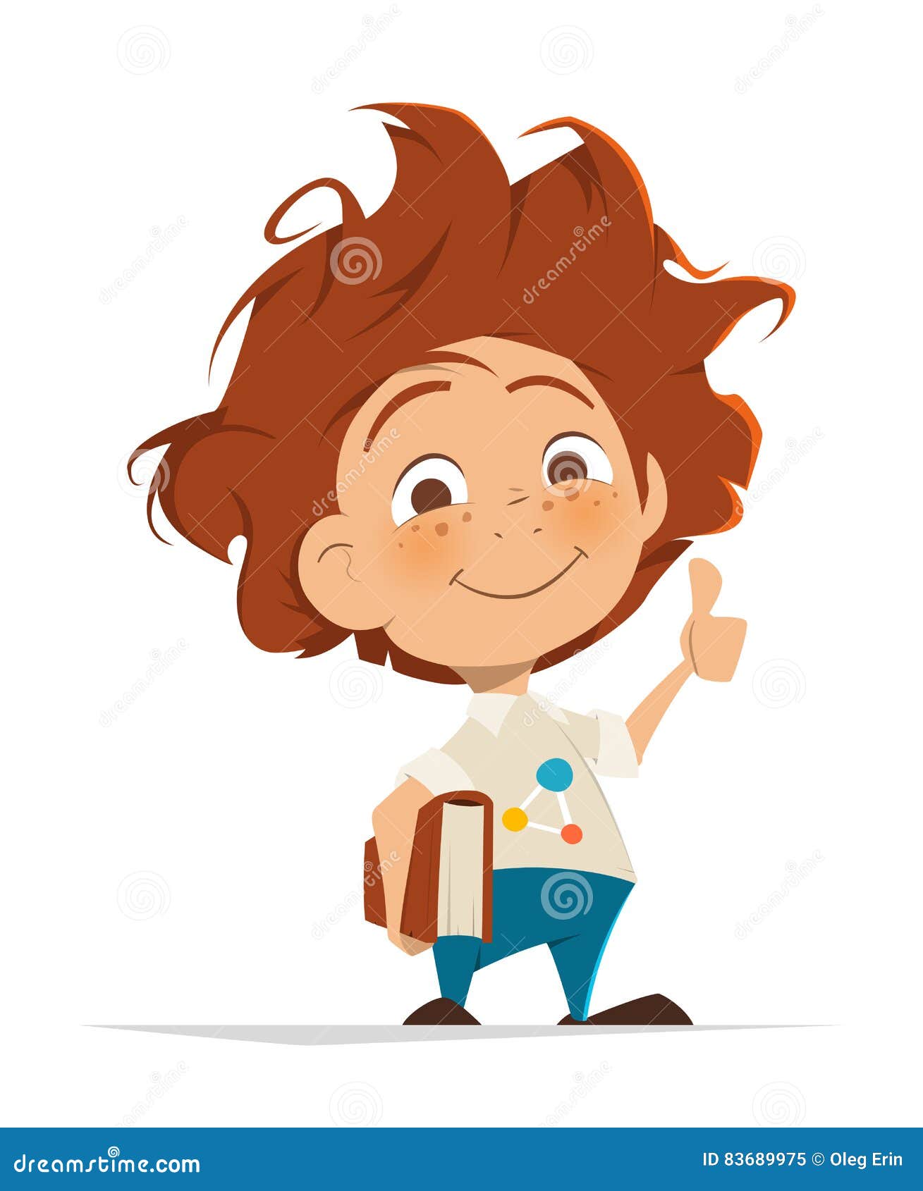 Intelligent Kid Cartoon