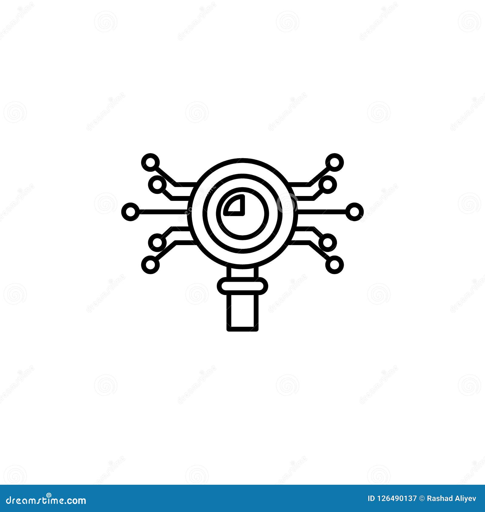 Smart Data Analysis Icon. Element of Artificial Intelligence Icon for ...