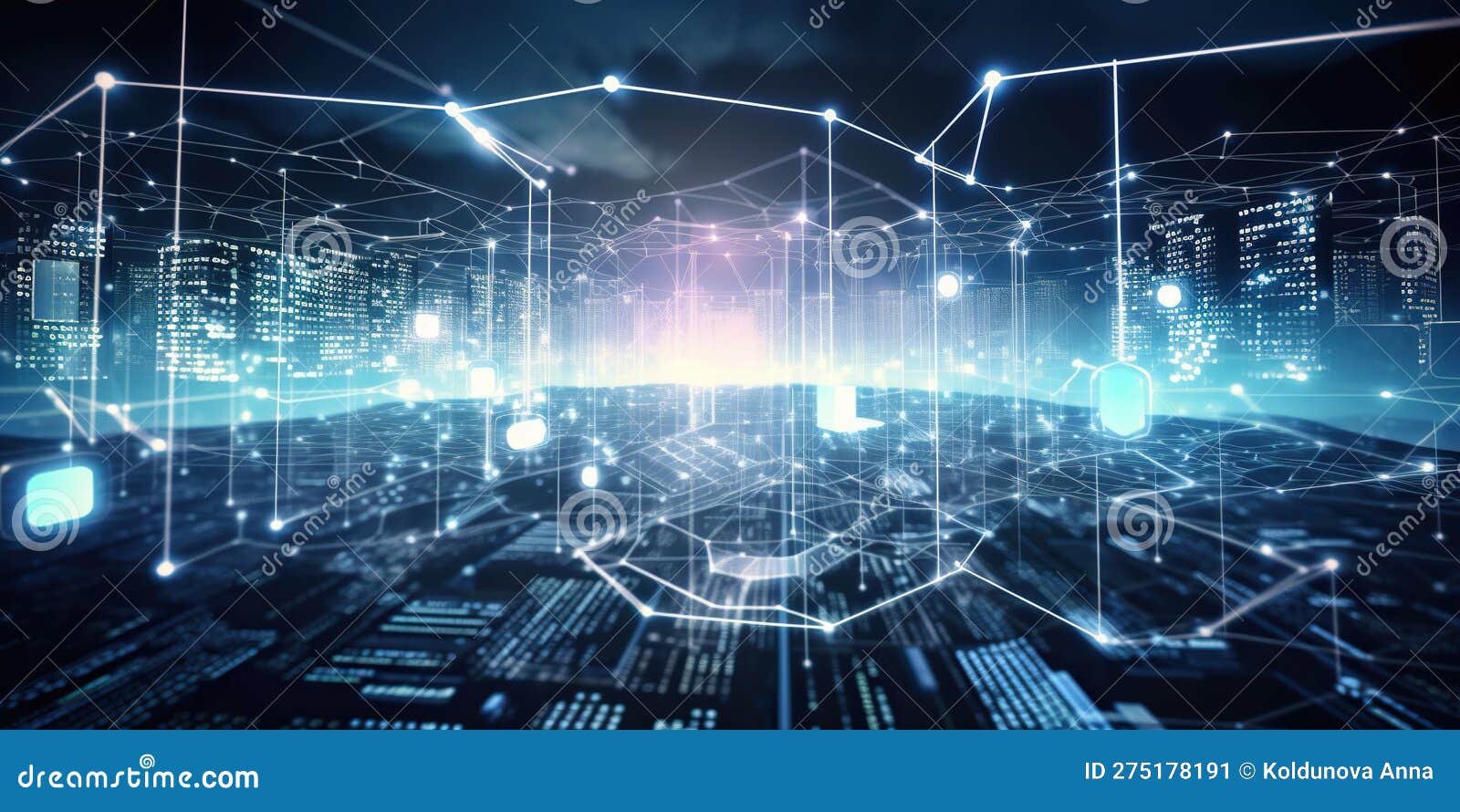 Smart Data Exchange, Technology of Data Transfer Cloud Net, Created ...