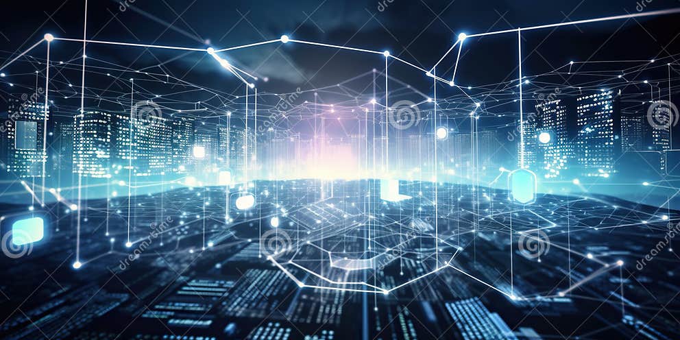 Smart Data Exchange, Technology of Data Transfer Cloud Net, Created ...