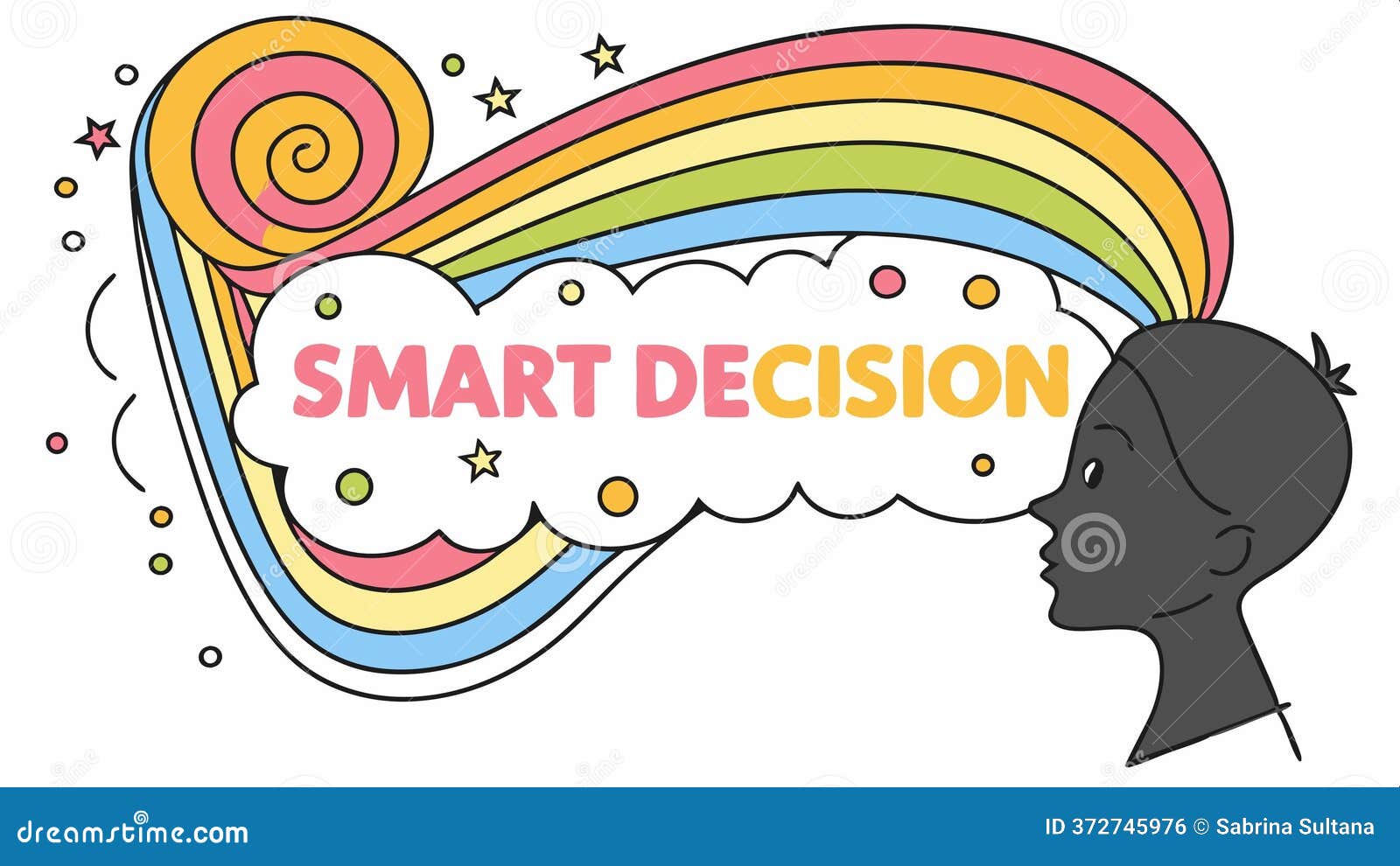 Smart Decision-Making Process Visualized With Question Mark Concept ...