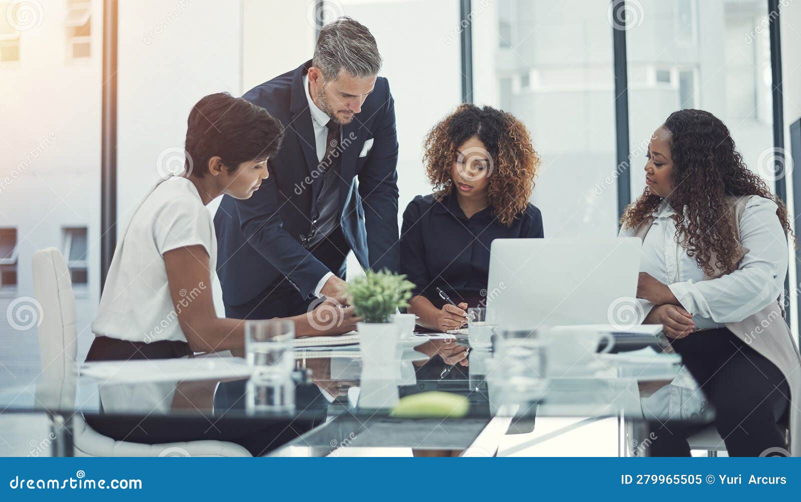 Smart Decisions Made by a Smart Team. a Group of Colleagues Having a ...