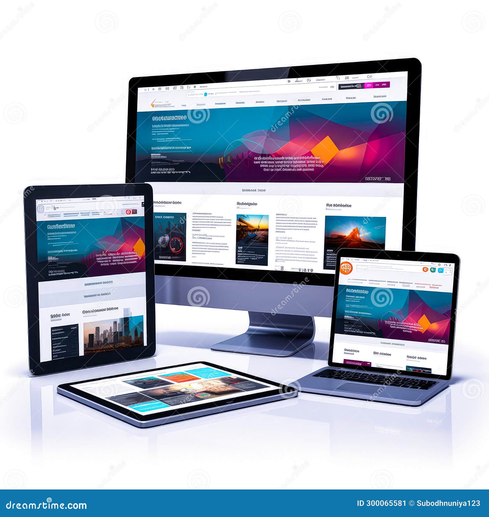 Smart Device Mock-ups for Demonstrating App and Web-design Stock ...