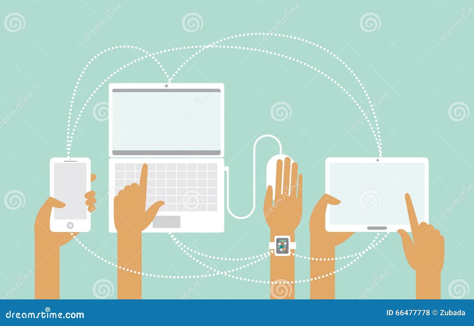 Smart devices stock vector. Illustration of balance, concept - 66477778