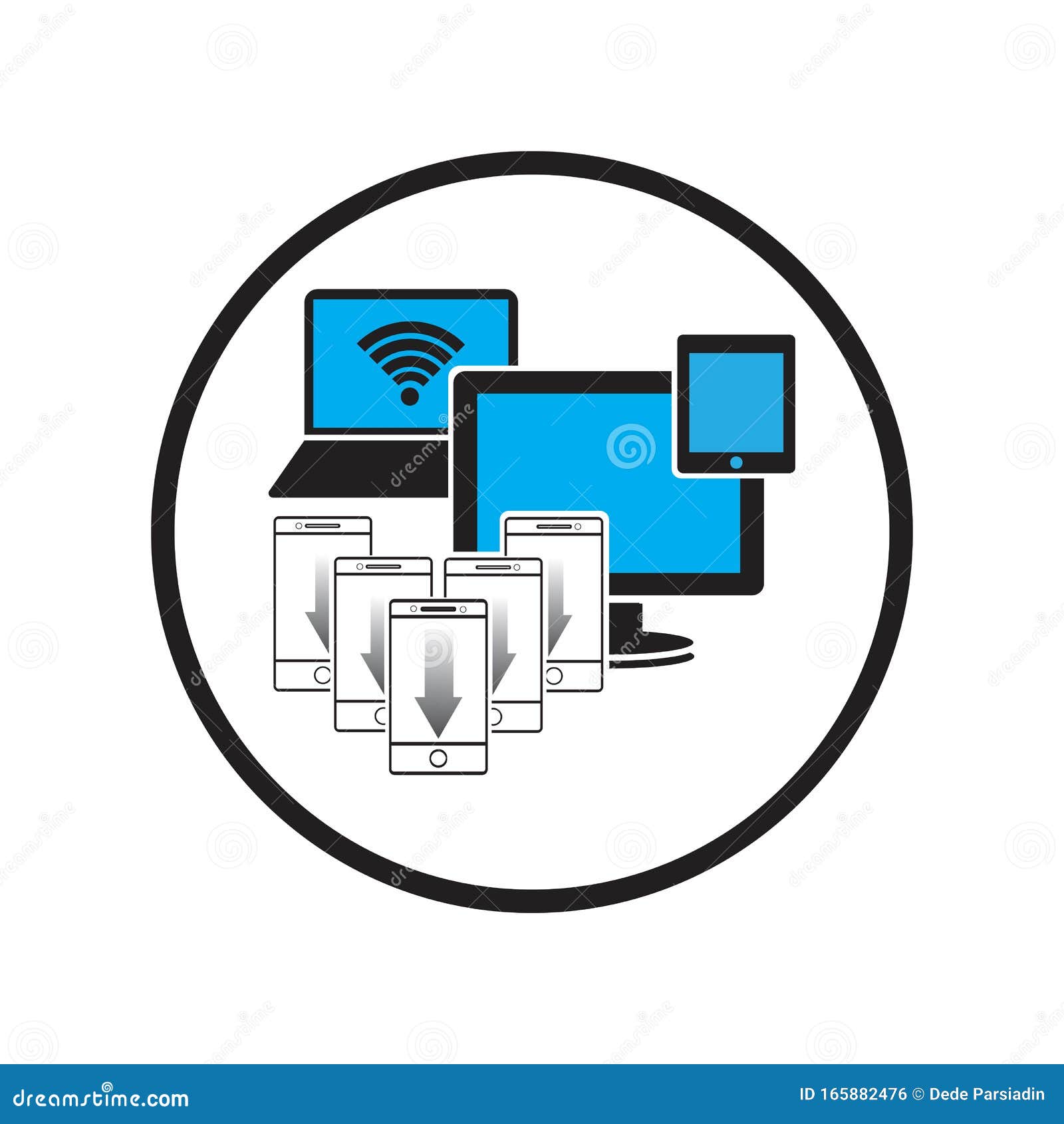 Smart Devices Icon Vector Illustration Design Template Stock Vector ...