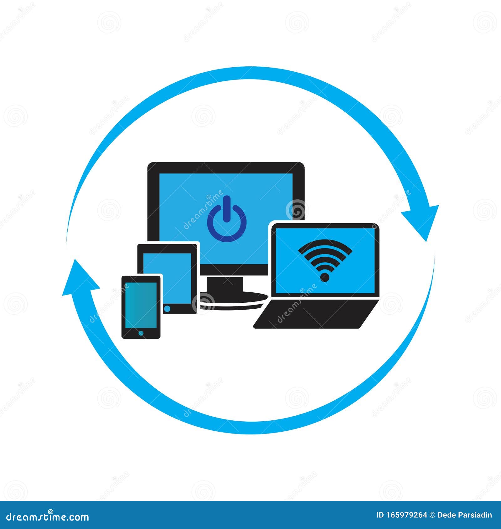 Smart Devices Icon Vector Illustration Design Template Stock Vector ...
