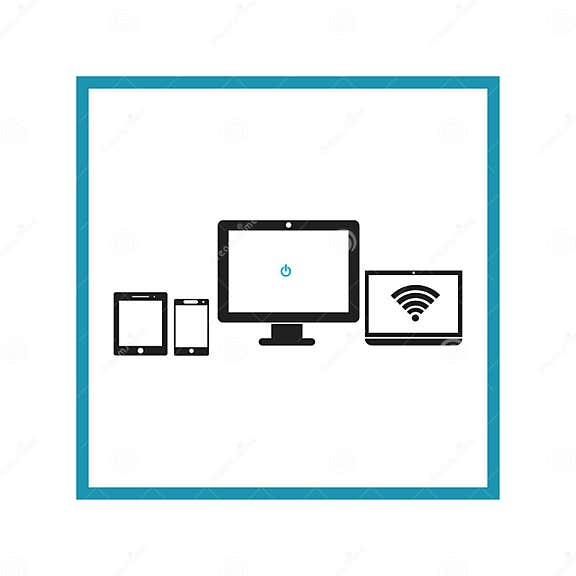 Smart Devices Icon Vector Illustration Design Template Stock Vector ...