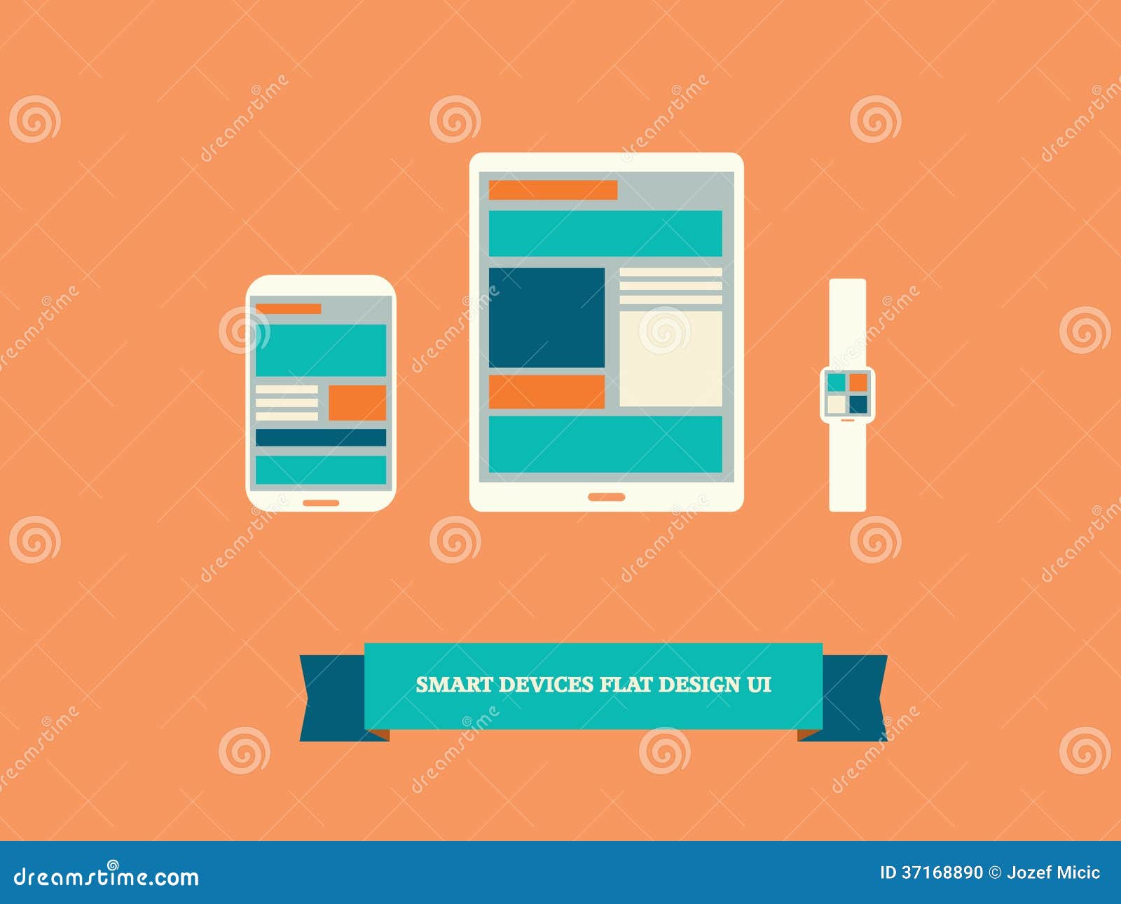 Smart devices stock vector. Illustration of design, band - 37168890