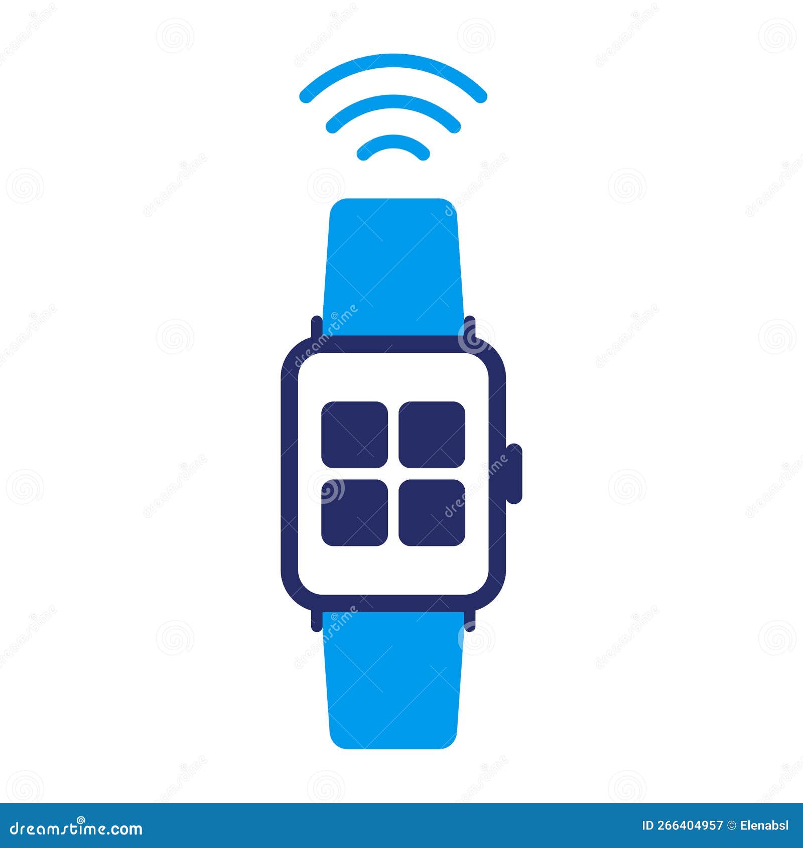 Smart Devices and IoT Icon: Smart Watch Stock Vector - Illustration of ...