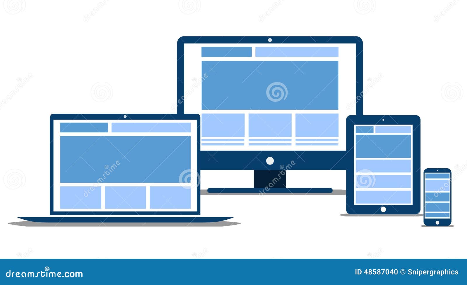 Smart devices stock vector. Illustration of fully, information - 48587040