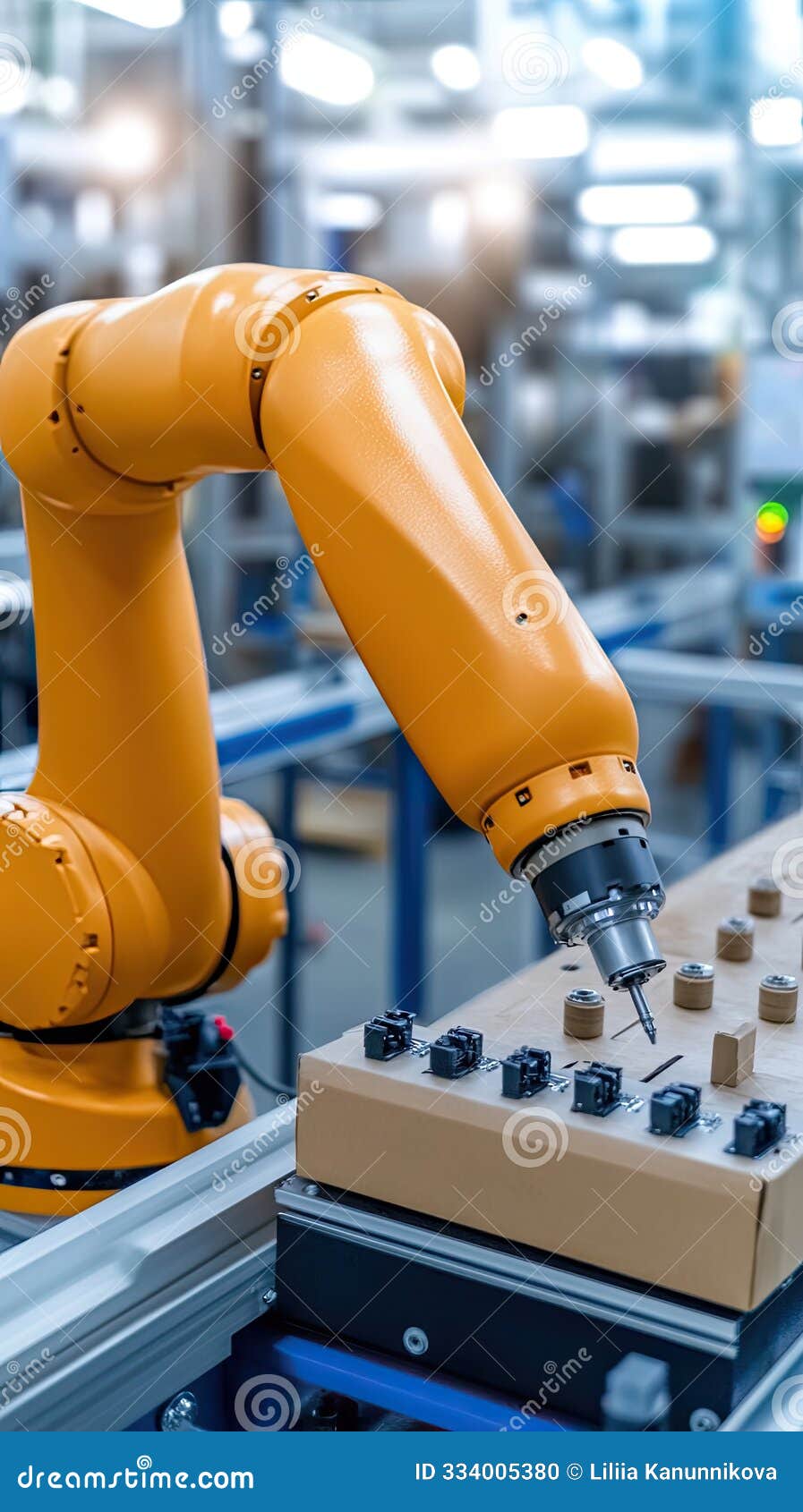 In a Smart Digital Factory, a Robotic Arm Skillfully Crafts Advanced ...
