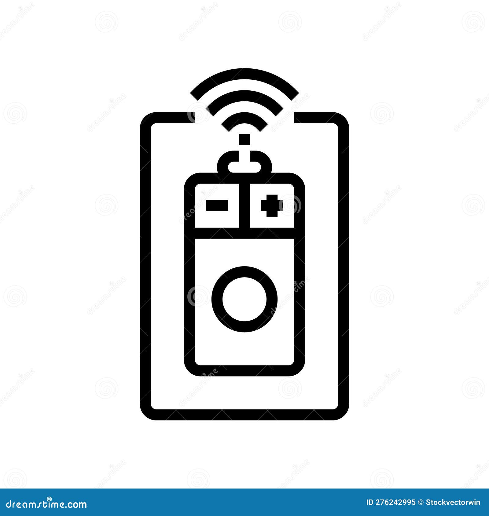 Smart Dimmer Switch Home Line Icon Vector Illustration Stock Vector ...