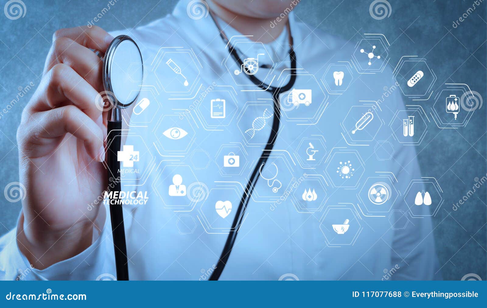 Smart doctor stock photo. Image of care, modern, doctor - 117077688