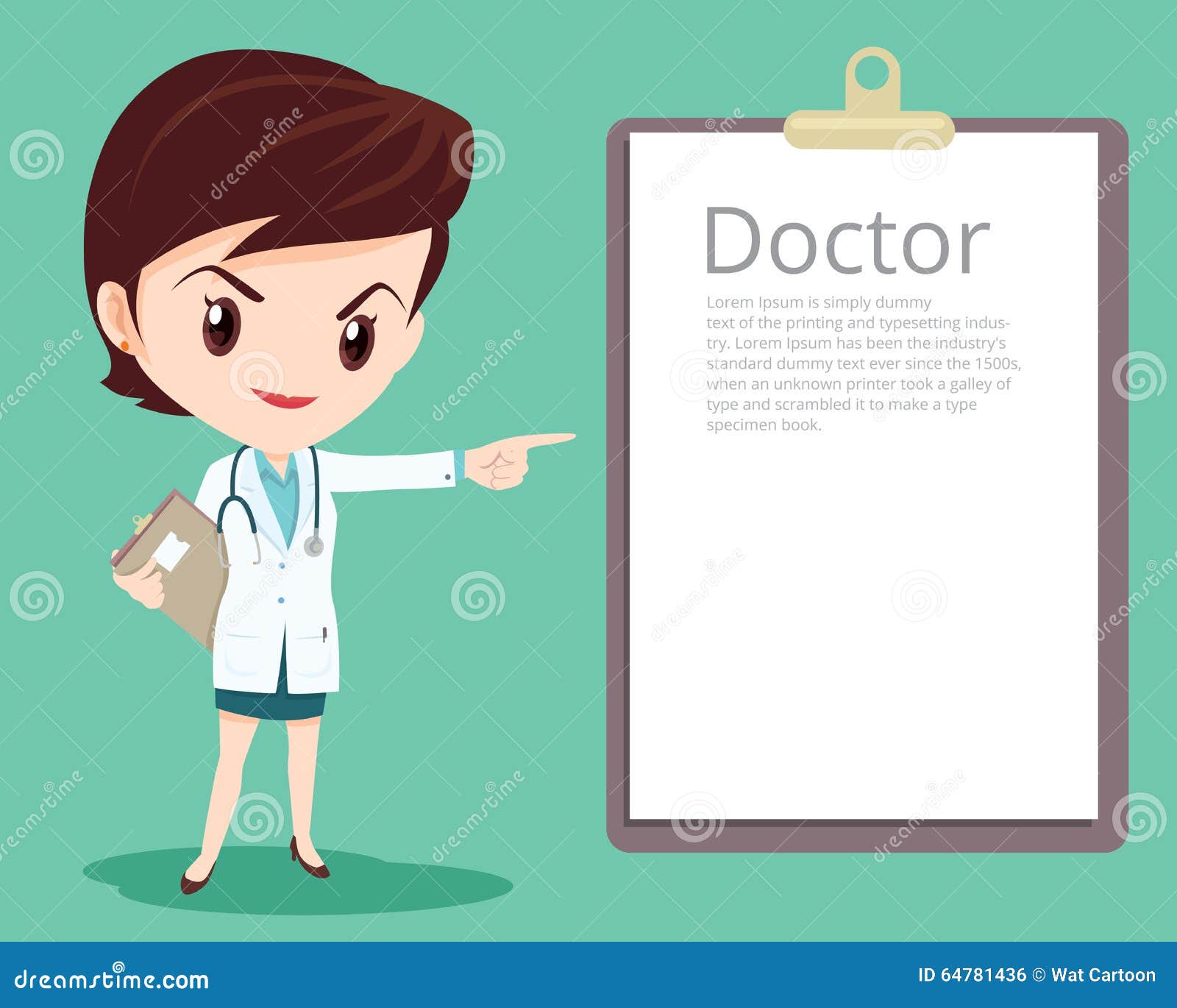 Smart Doctor Presenting in Various Action Stock Vector - Illustration ...