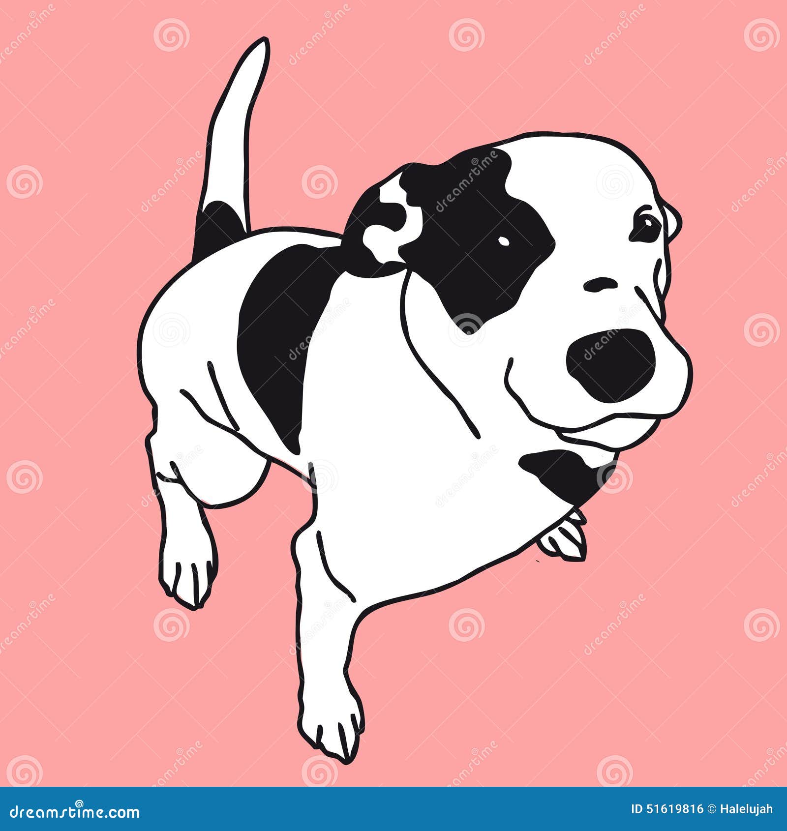 Smart dog stock vector. Illustration of mammal, cartoon - 51619816