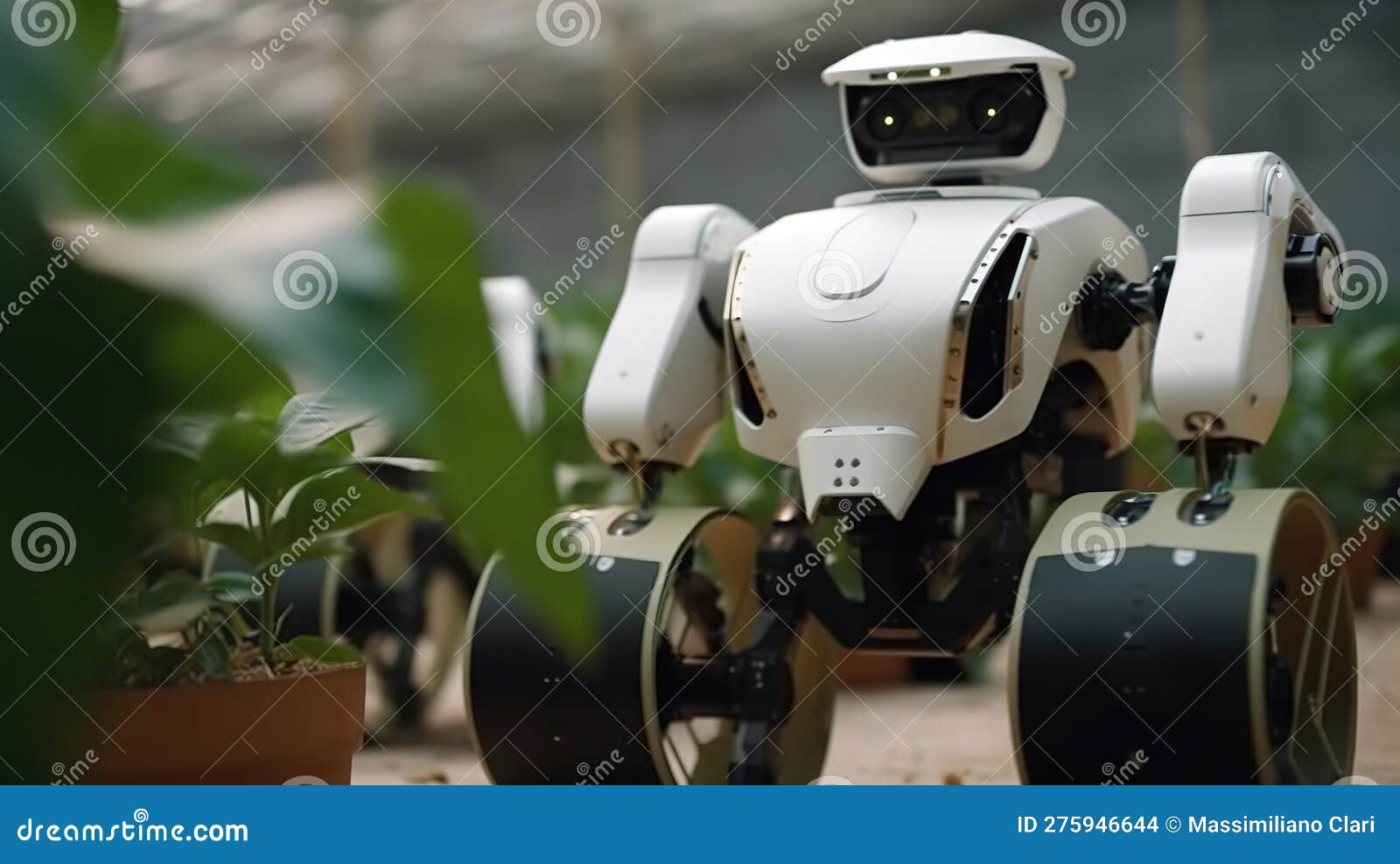 Smart Droid Farmer. Agriculture Technology, Farm Automation Stock ...