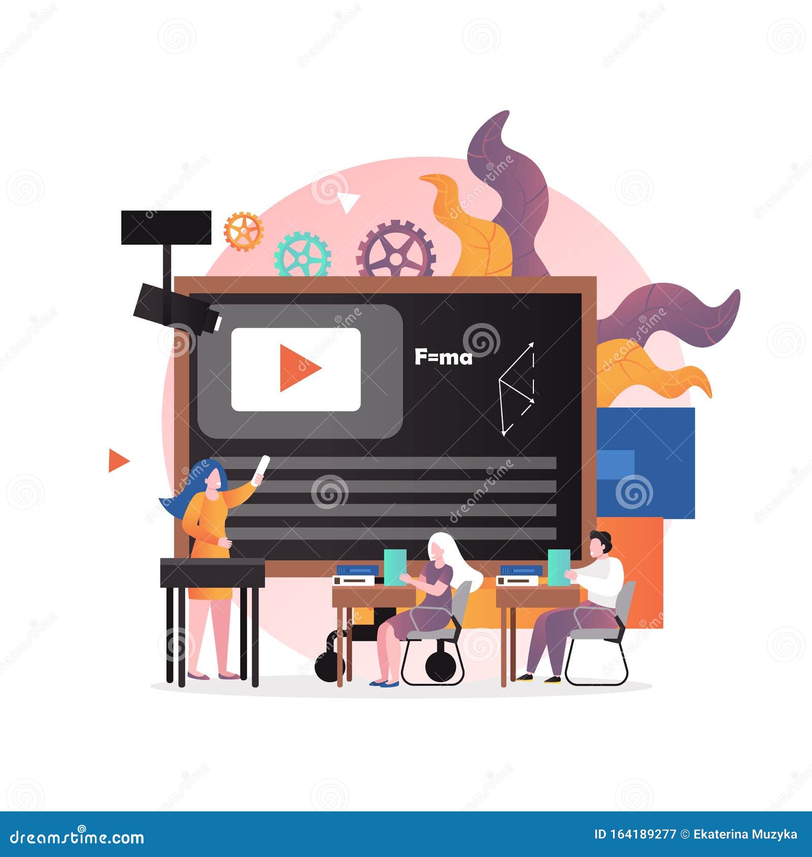 Smart Education Technology Vector Concept for Web Banner, Website Page ...