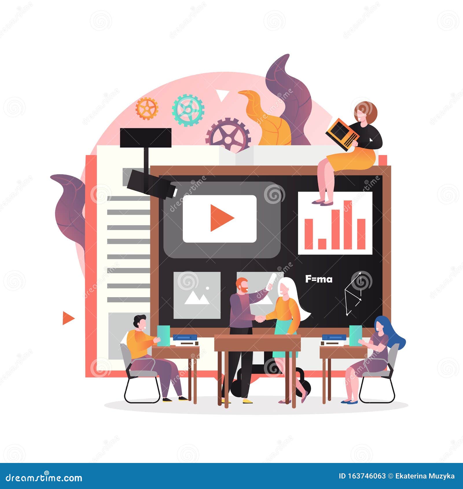 Smart Education Technology Vector Concept for Web Banner, Website Page ...