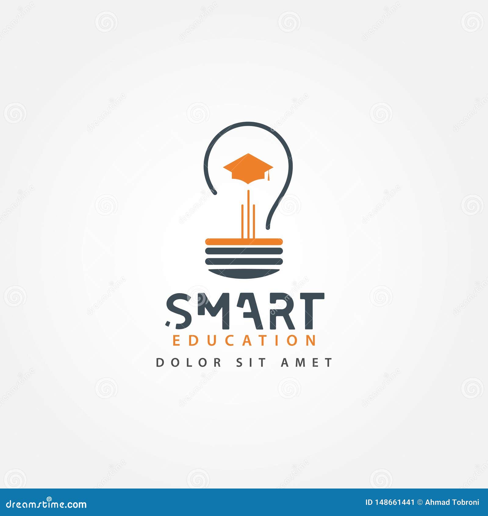 Smart Education Vector Template Design Illustration Stock Vector ...
