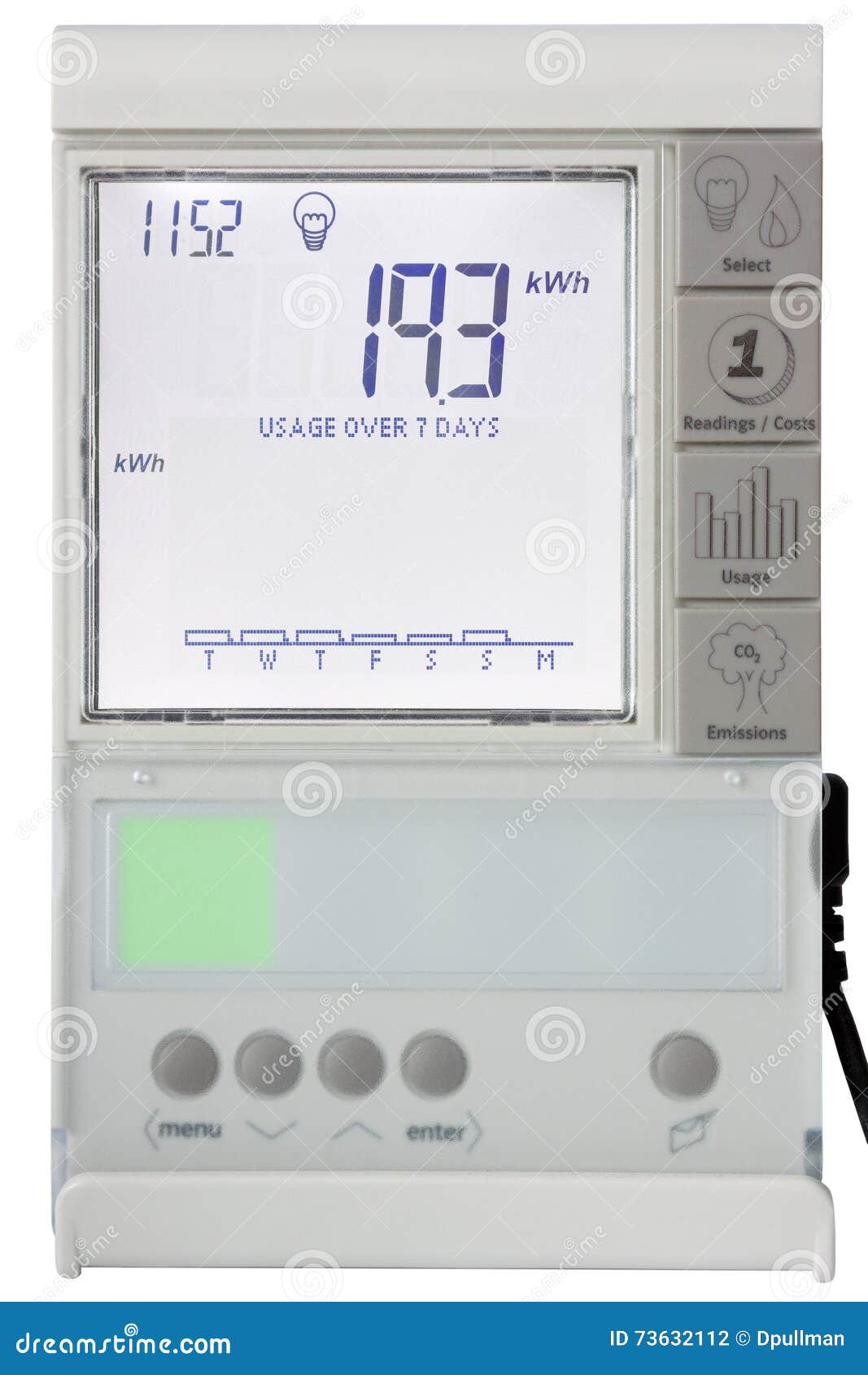 Smart Electricity Meter Display Stock Photo - Image of energy, domestic ...