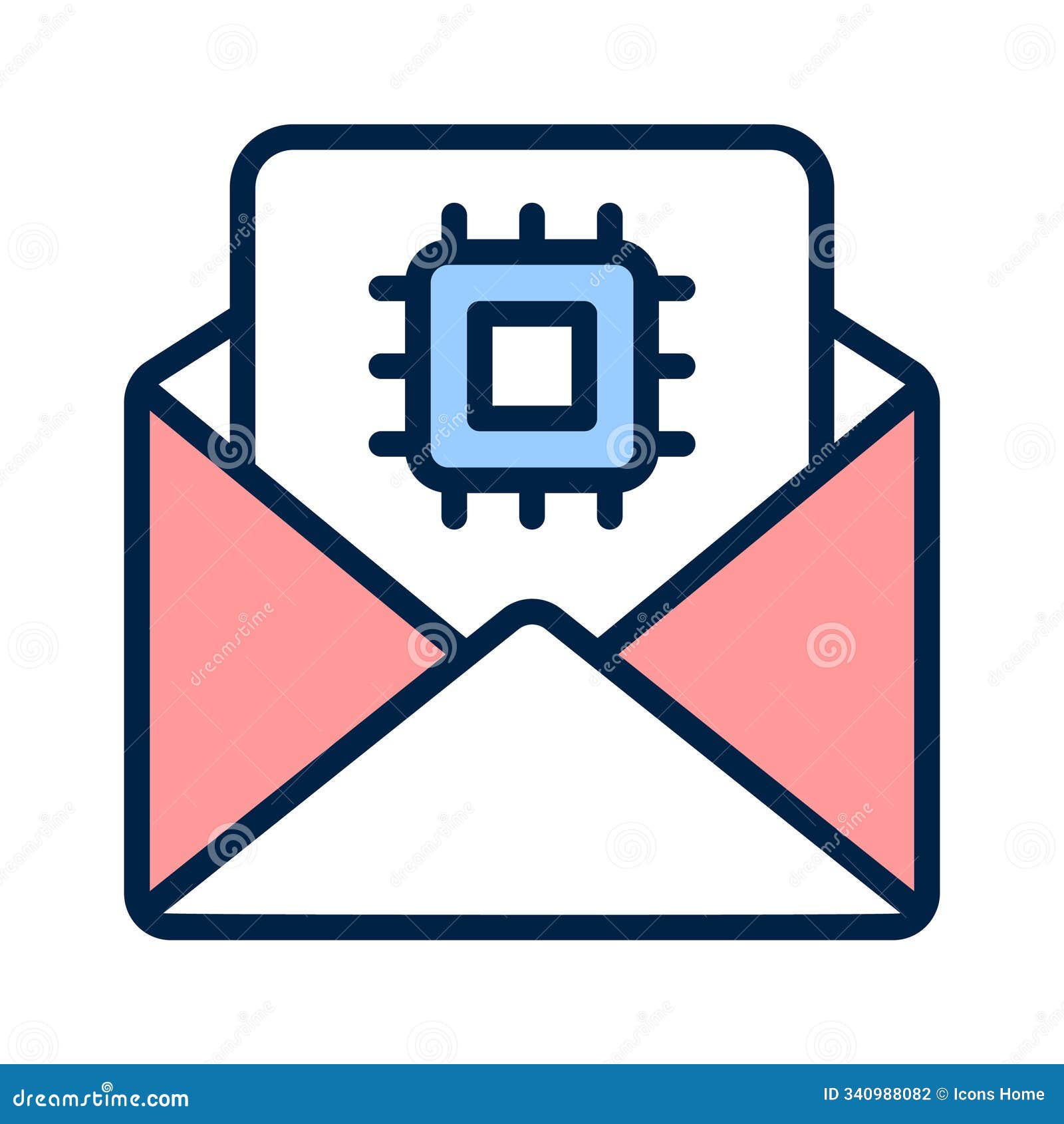 Smart Email, Email Generator, Ai Mail Vector Design Stock Illustration ...