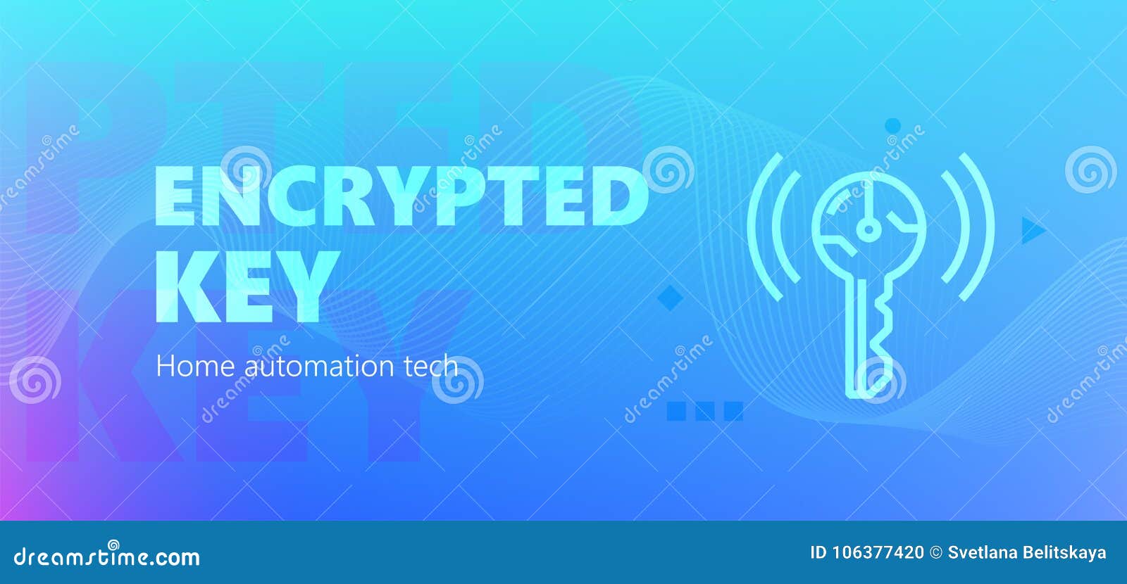 Smart encrypted key emblem stock vector. Illustration of house - 106377420