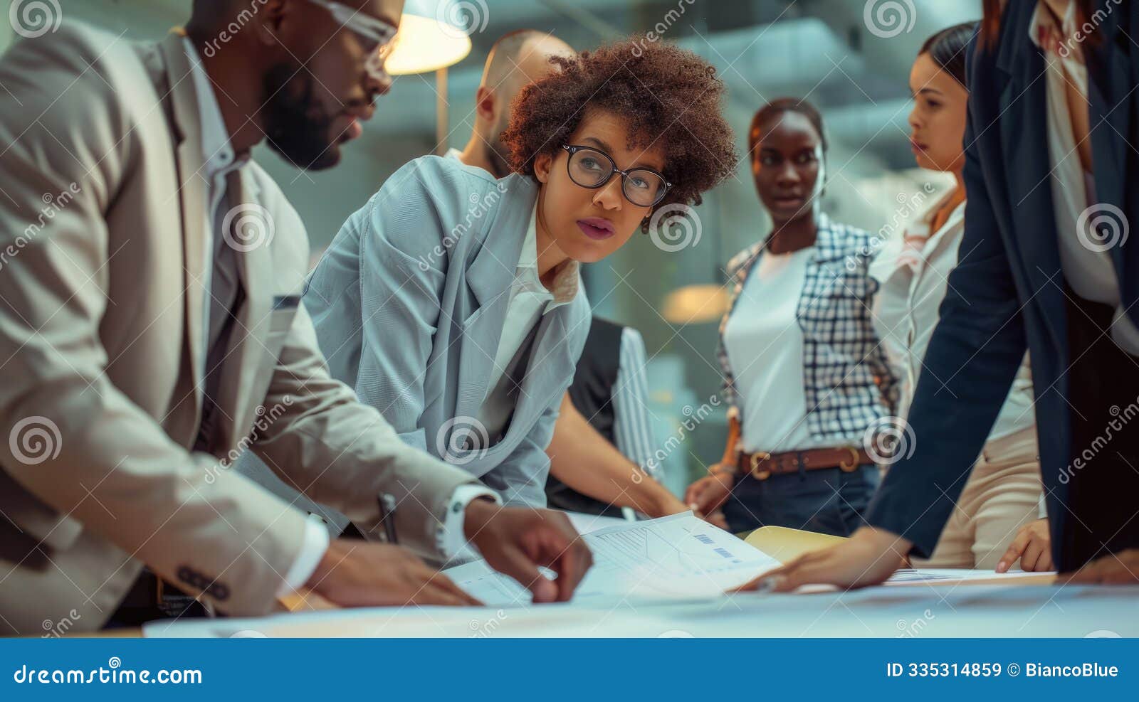 Smart Engineer Looking at Project Plan while Planning Building Material ...