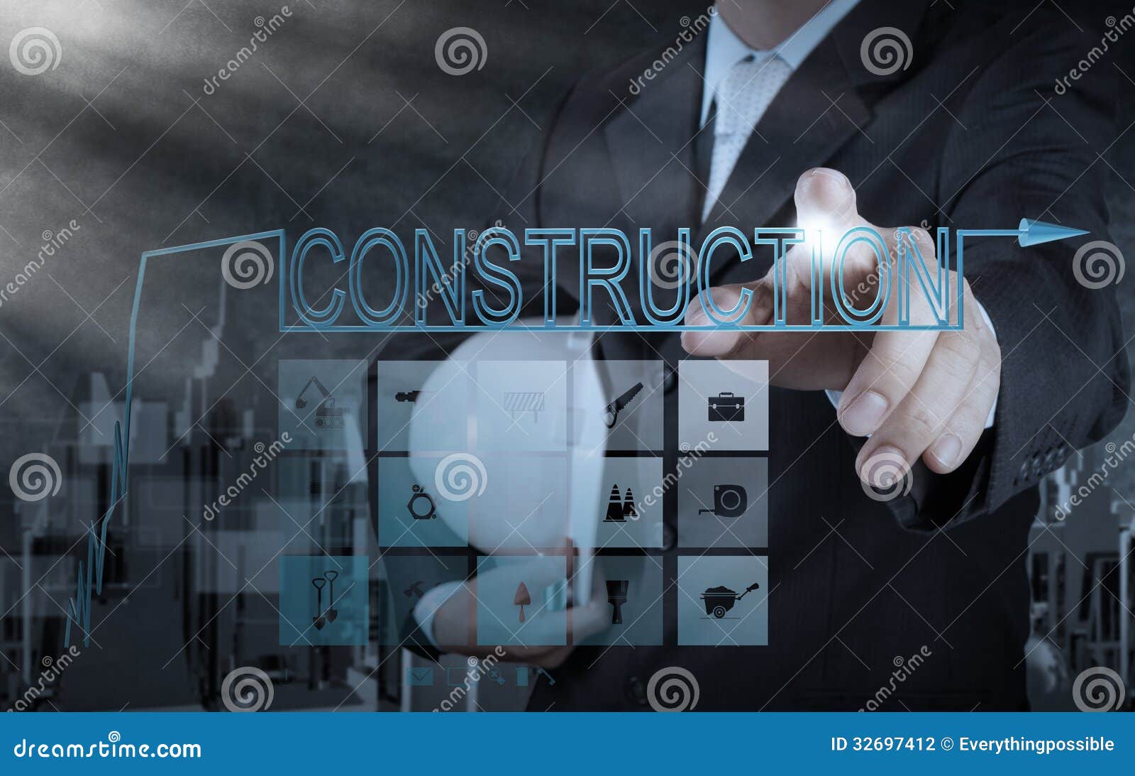 Smart engineer stock photo. Image of engineer, construction - 32697412