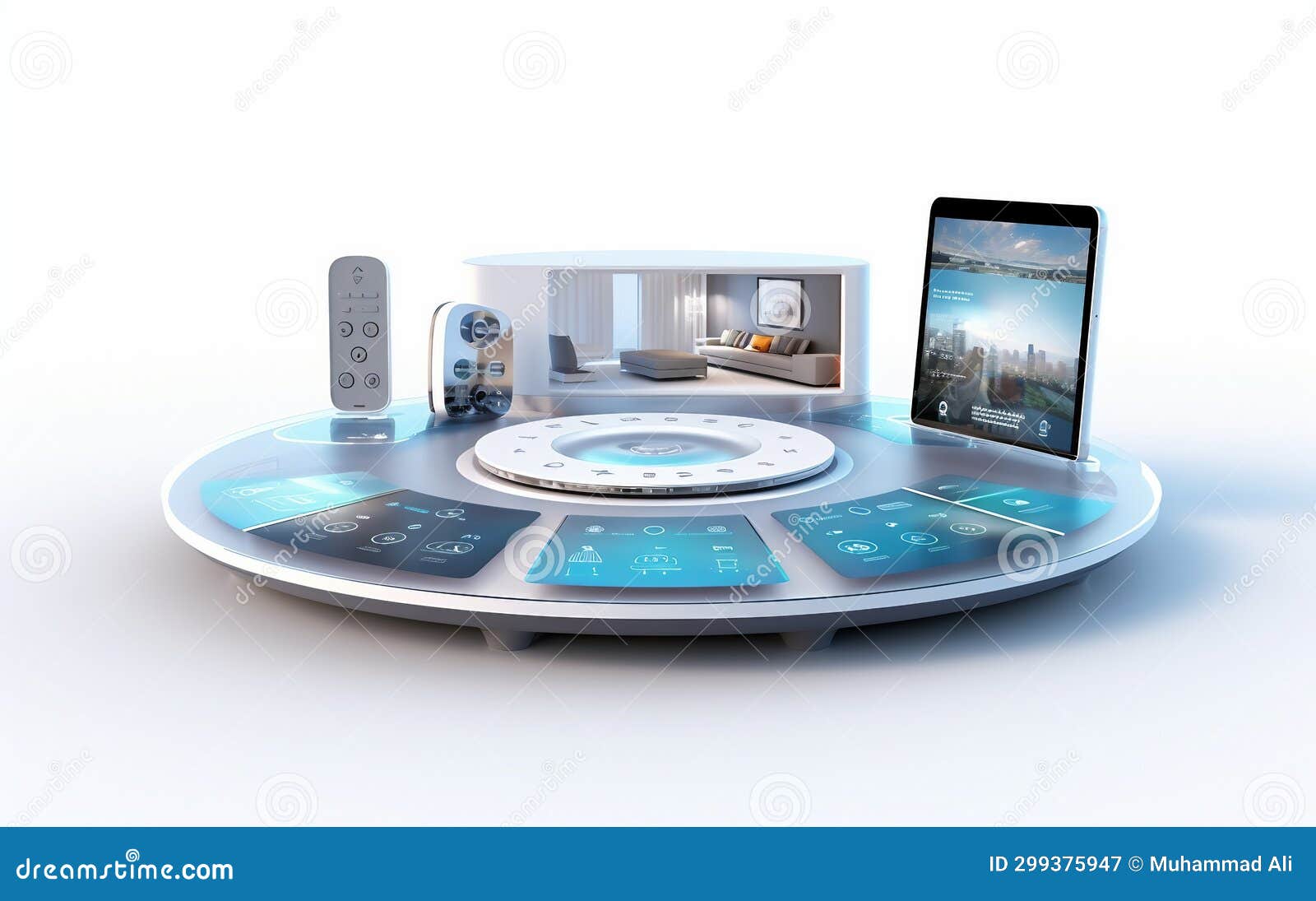 Smart Entertainment on White Background Stock Illustration ...