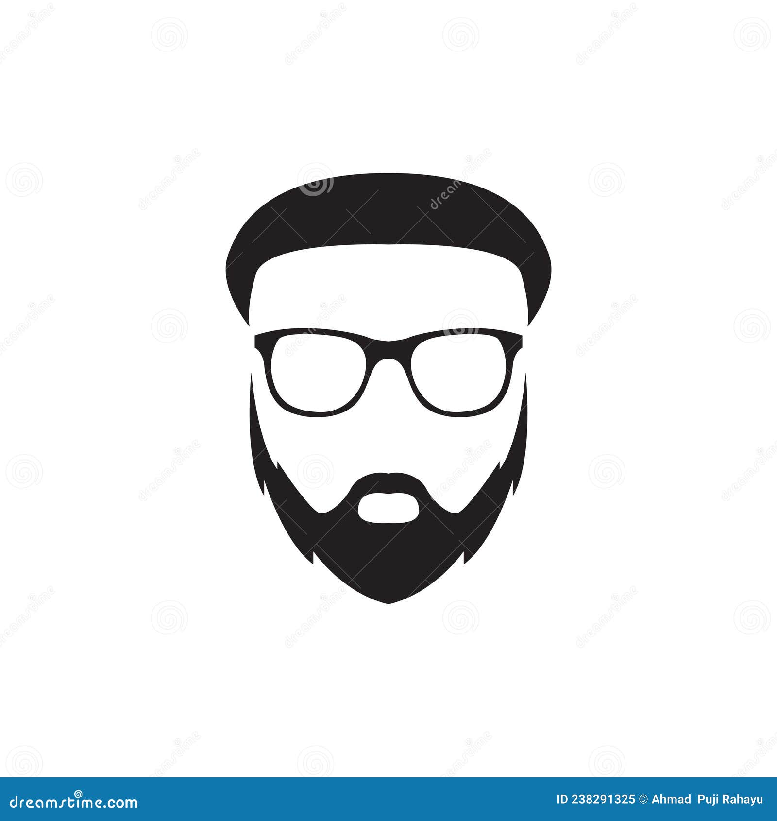 Smart Face Emoticon Filled Outline Icon Vector Illustration ...