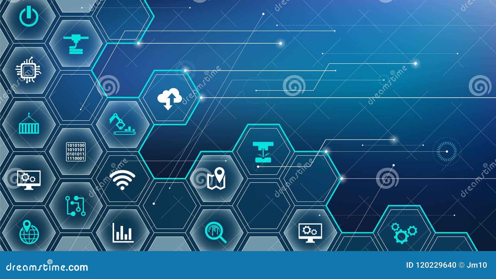 Smart Factory Concept Digitalization Industry 4 0 Enterprise Iot