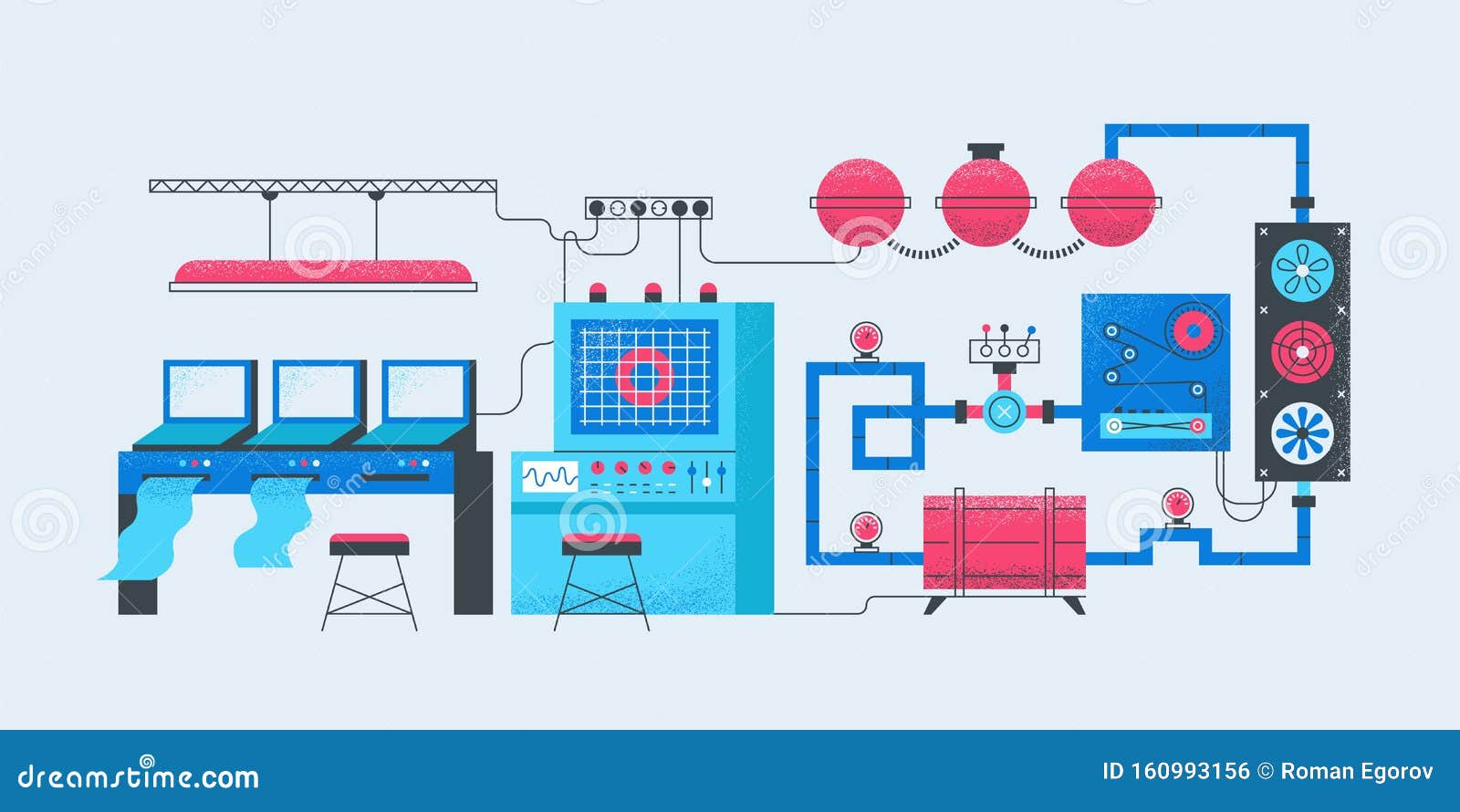 Smart Factory Concept. Modern Industrial Manufacturing Factory ...