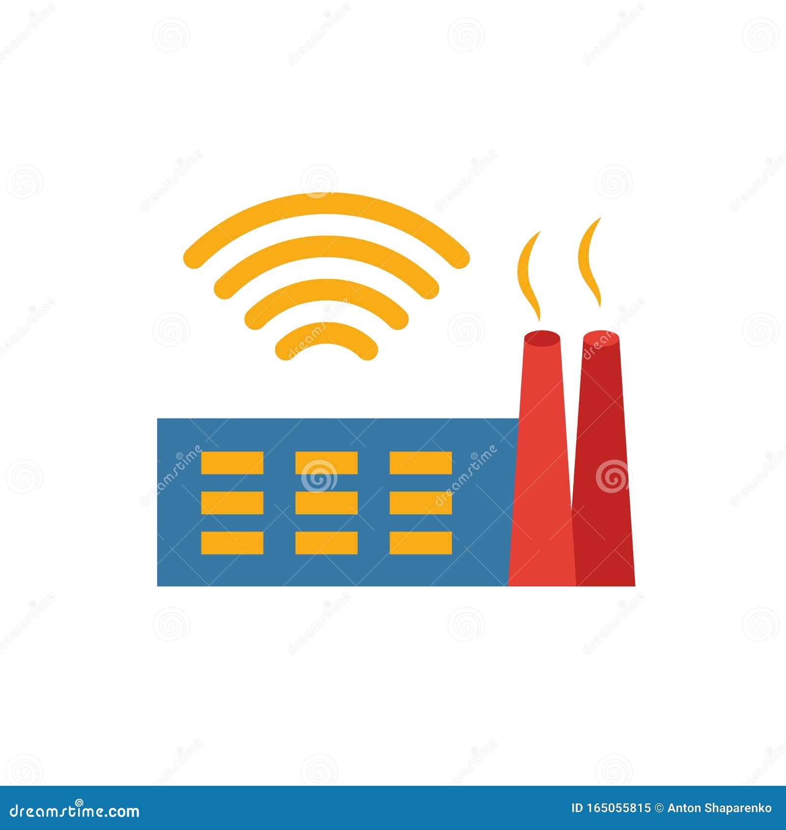 Smart Factory Icon. Colored Simple Elements from Industry 4.0 ...
