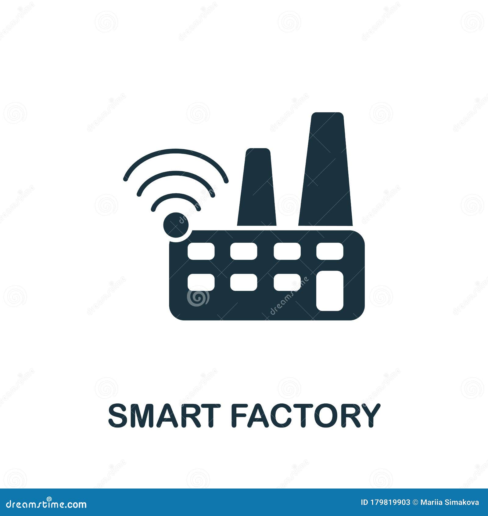 Smart Factory Icon From Digitalization Collection Simple Line Smart