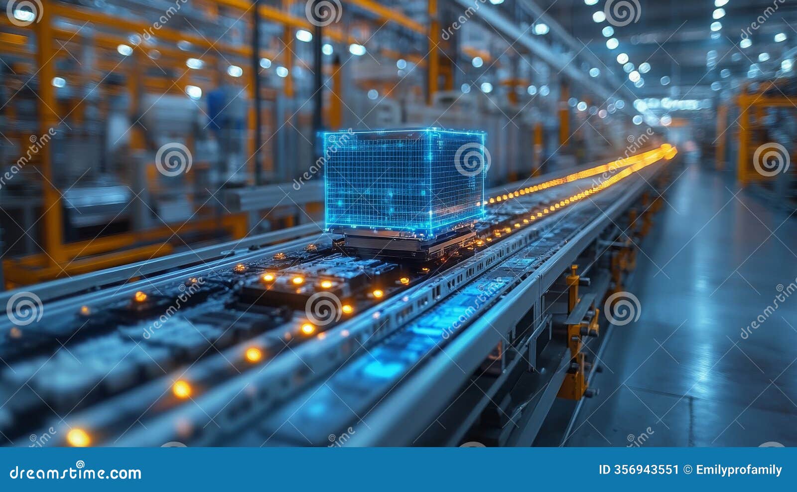 Smart Factory Utilizing Edge Computing For Real Time Analysis Of Automated Processes Stock Image