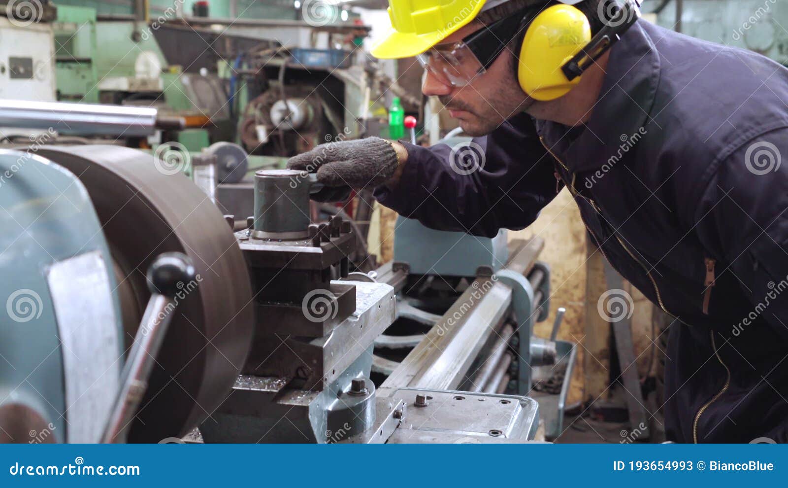 Smart Factory Worker Using Machine in Factory Workshop Stock Video ...