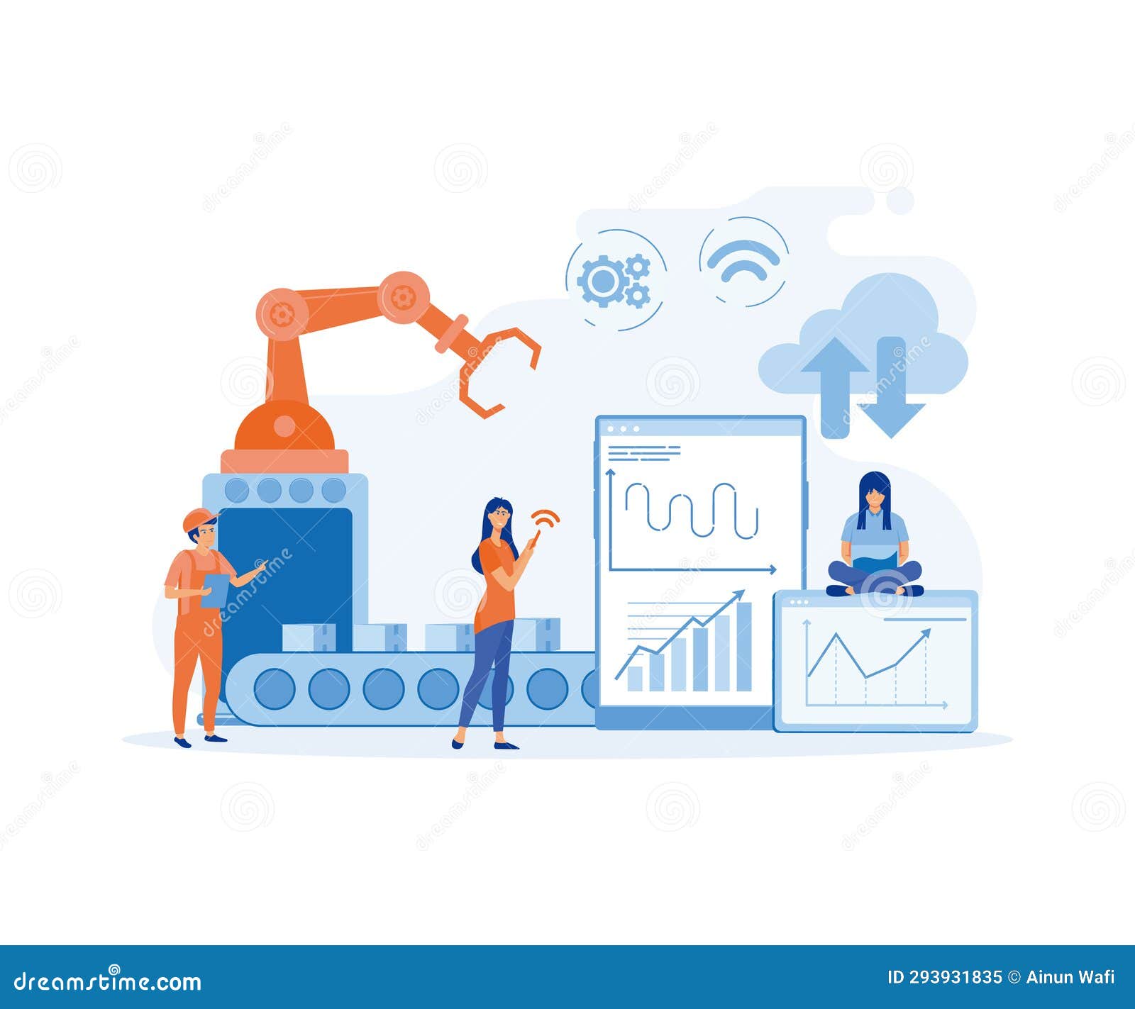 Smart Factory and Working Person Using Wireless Technology To Control ...