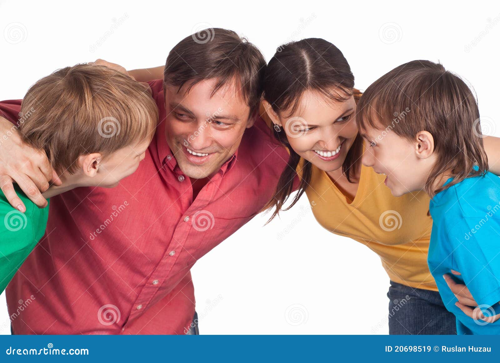 Smart family portrait stock image. Image of relations - 20698519