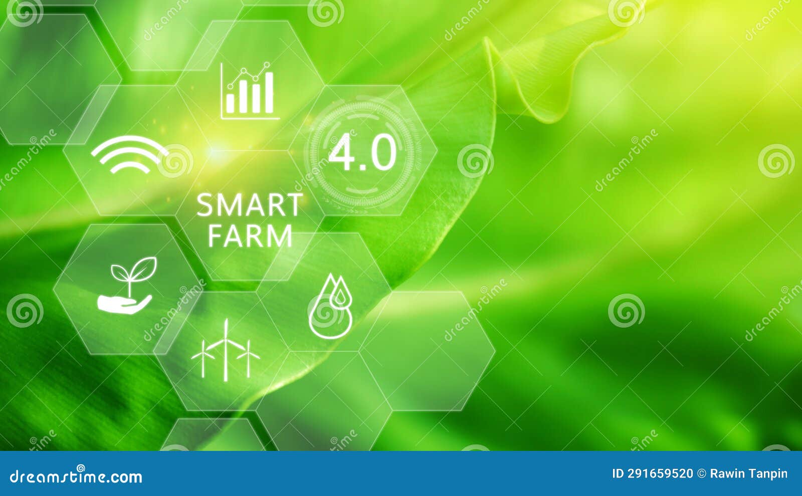 Smart Farm, Agriculture Concept with Infographics Smart Farming and ...