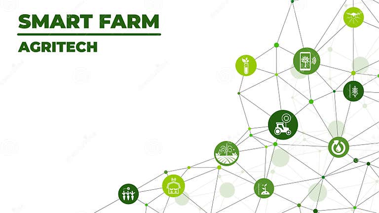 Smart Farm or Agritech Vector Illustration. Digital Iot Farming Methods ... Smart Farm or Agritech Vector Illustration. Digital Iot Farming Methods ...