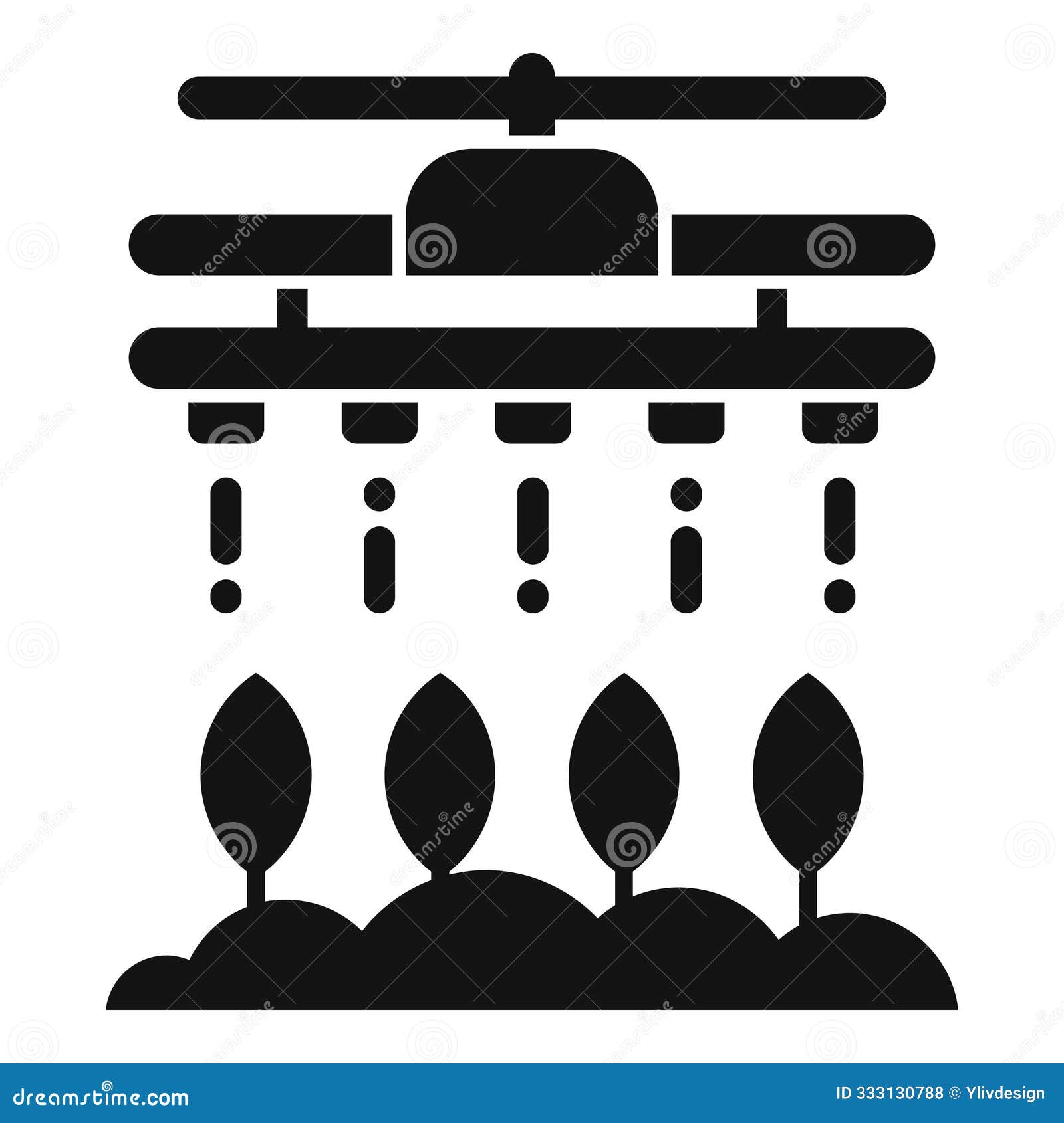 Automatic Irrigation Sprinklers Logo Sign Vector Outline ... Automatic Irrigation Sprinklers Logo Sign Vector Outline ...