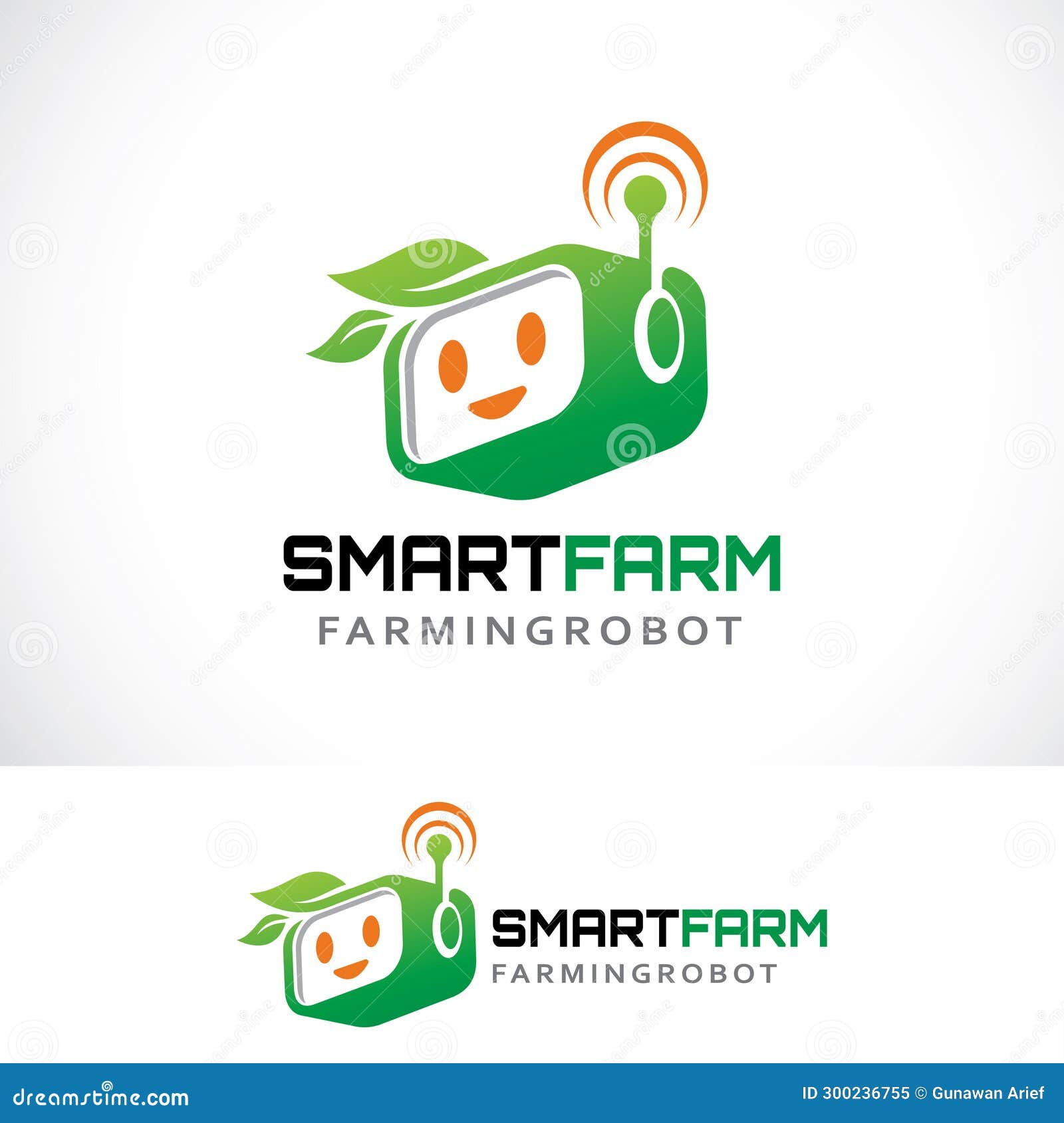Smart Farm Logo Design Template Stock Illustration - Illustration of ...