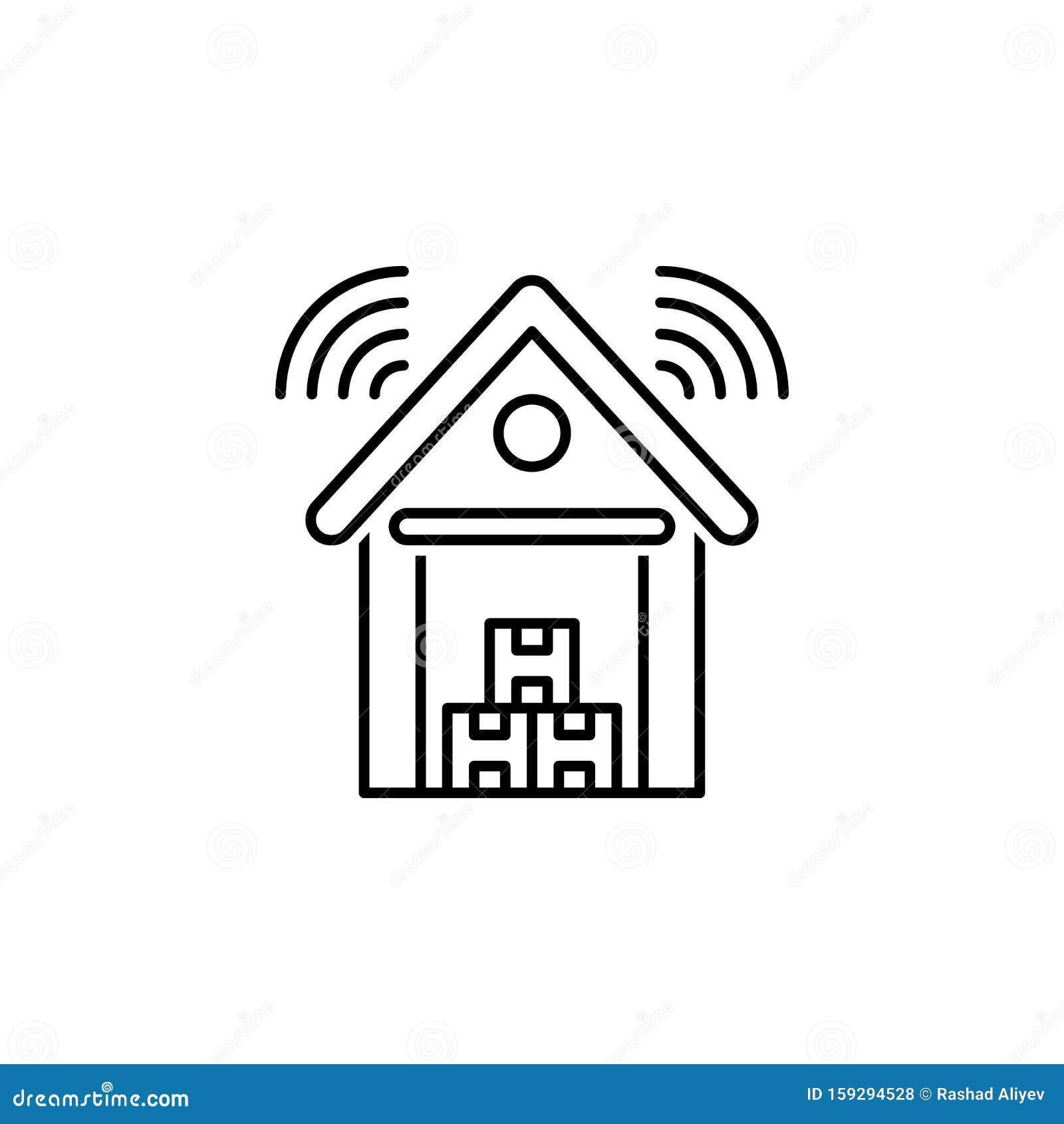 Smart Farm, Warehouse Icon. Element of Smart Farm Thin Line Icon Stock ...