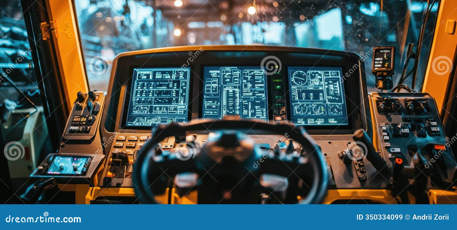 Smart Farming Technology: Modern Harvester Control Panel for Efficient ...