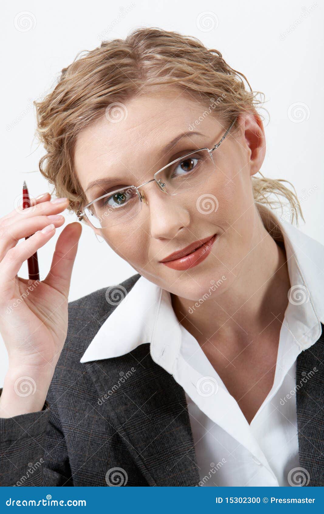 Smart female stock photo. Image of makeup, elegant, boss - 15302300