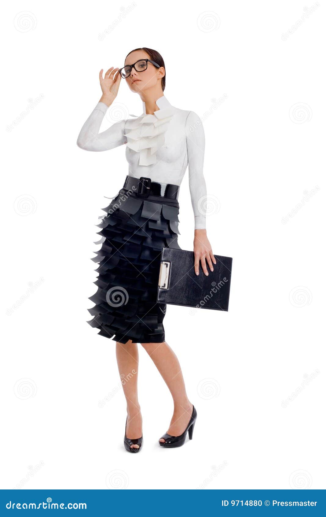 Smart female stock photo. Image of bodypaint, artwork - 9714880